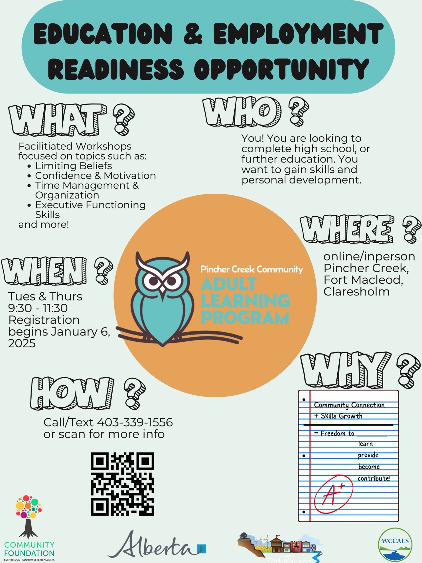 Education & Employment Readiness - Pincher Creek Community Adult ...